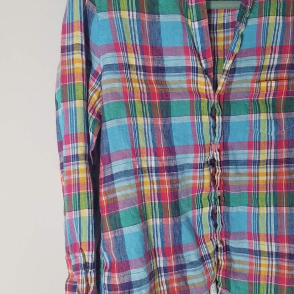 Frank & Eileen | Tops | Frank And Eileen Eileen Bright Multi Plaid 0 ...